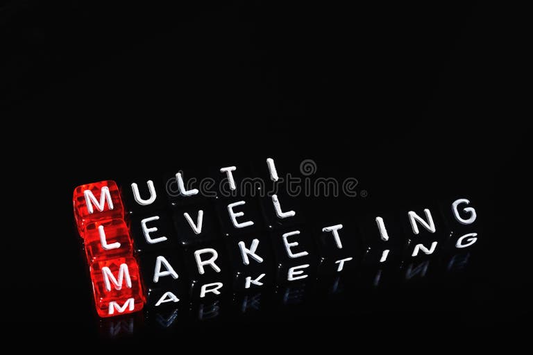 Mlm black cubes stock image. Image of marketing, multilevel - 50111009