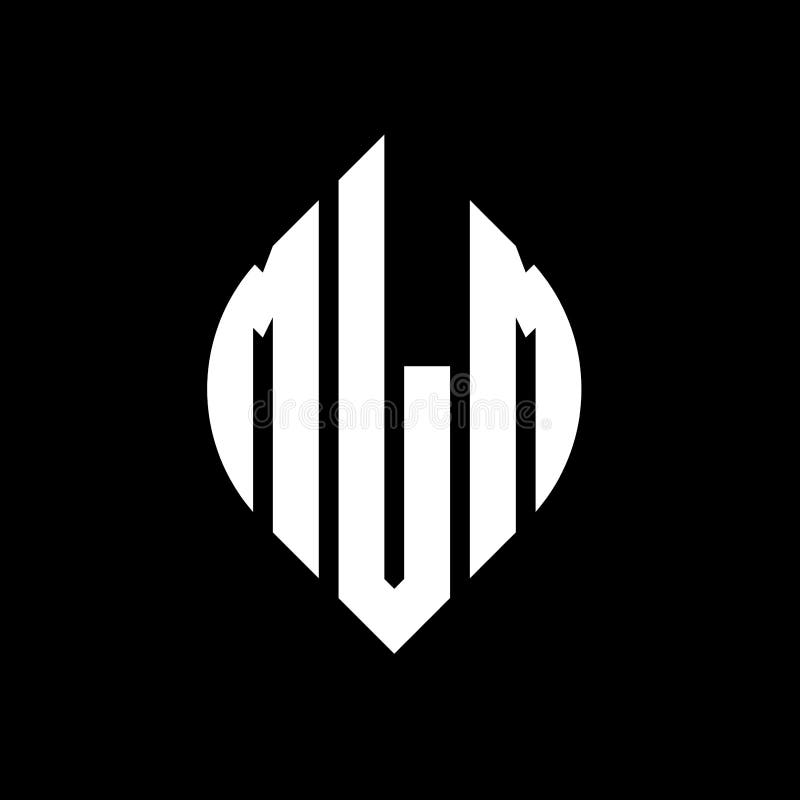 MLM Circle Letter Logo Design with Circle and Ellipse Shape. MLM ...