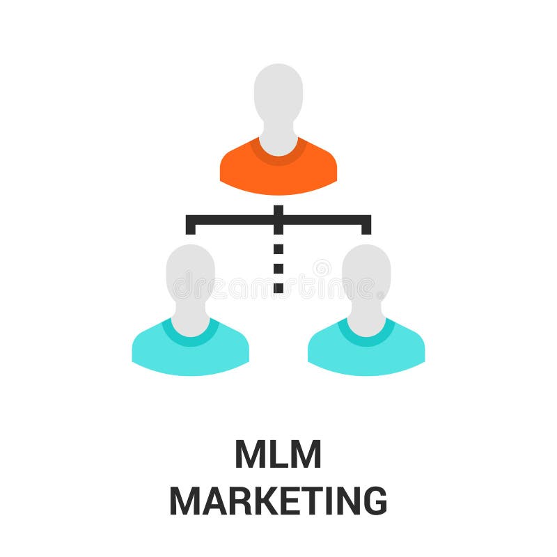 Mlm marketing icon stock vector. Illustration of manager - 78875513