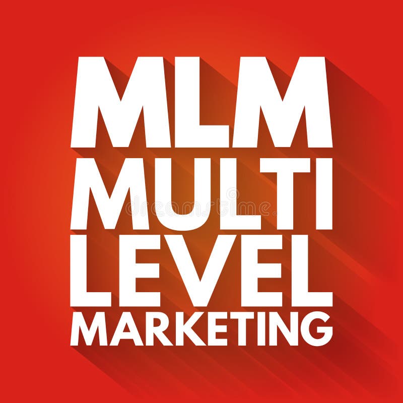 MLM - Multi Level Marketing Mind Map Concept Stock Illustration ...