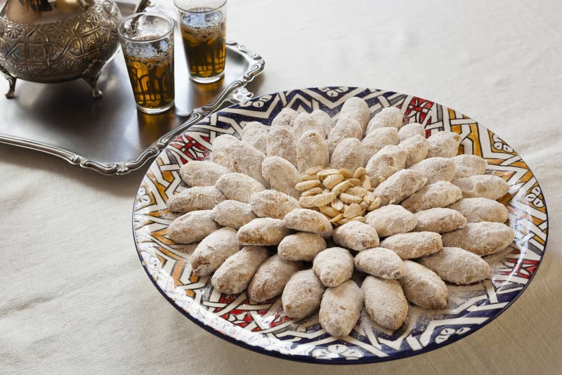 Almond Sweets are Typical Moroccan Food Stock Image - Image of dessert ...
