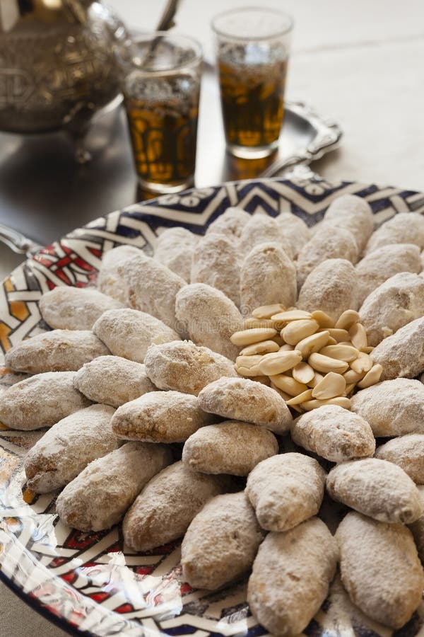Almond Sweets are Typical Moroccan Food Stock Photo - Image of ...