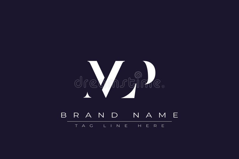 MLP Abstract Letter Logo Design Stock Vector - Illustration of font ...