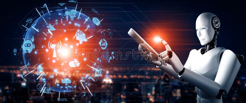 MLP Robot Humanoid Using Tablet Computer for Global Network Connection ...