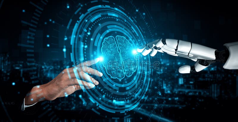 MLP Future Artificial Intelligence Robot and Cyborg. Stock Illustration ...