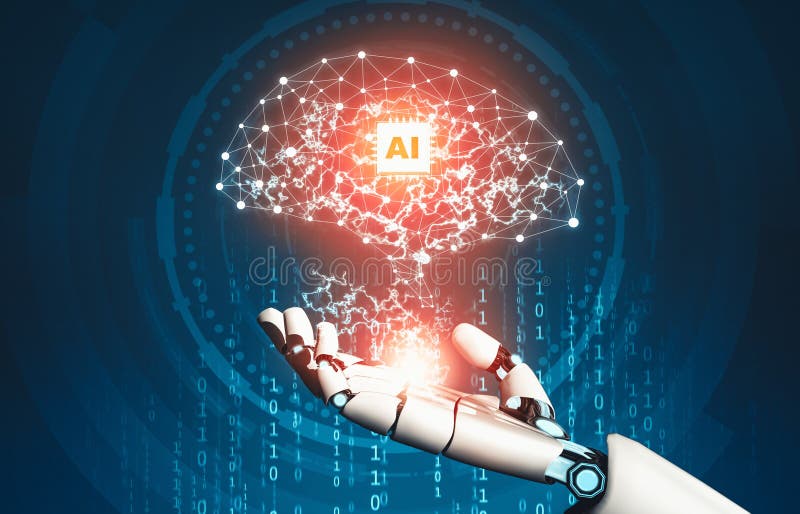 MLP Futuristic AI Thinking of Droid Robot Artificial Intelligence ...