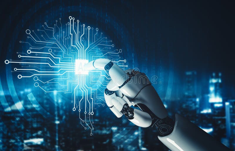 MLP Futuristic AI Thinking of Droid Robot Artificial Intelligence ...