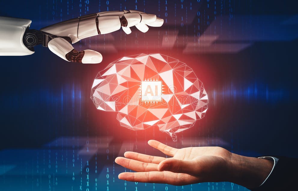 MLP Futuristic AI Thinking of Droid Robot Artificial Intelligence ...