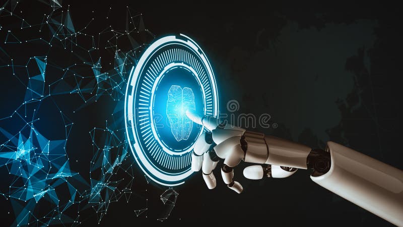 MLP Futuristic AI Thinking of Droid Robot Artificial Intelligence ...