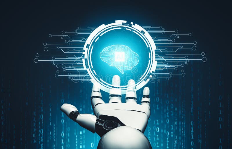 MLP Futuristic AI Thinking of Droid Robot Artificial Intelligence ...