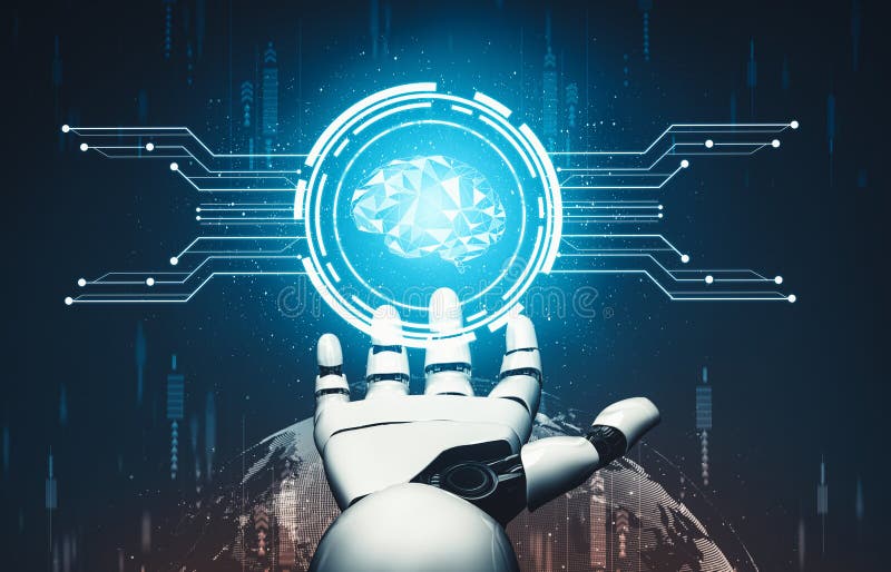 MLP Futuristic AI Thinking of Droid Robot Artificial Intelligence ...