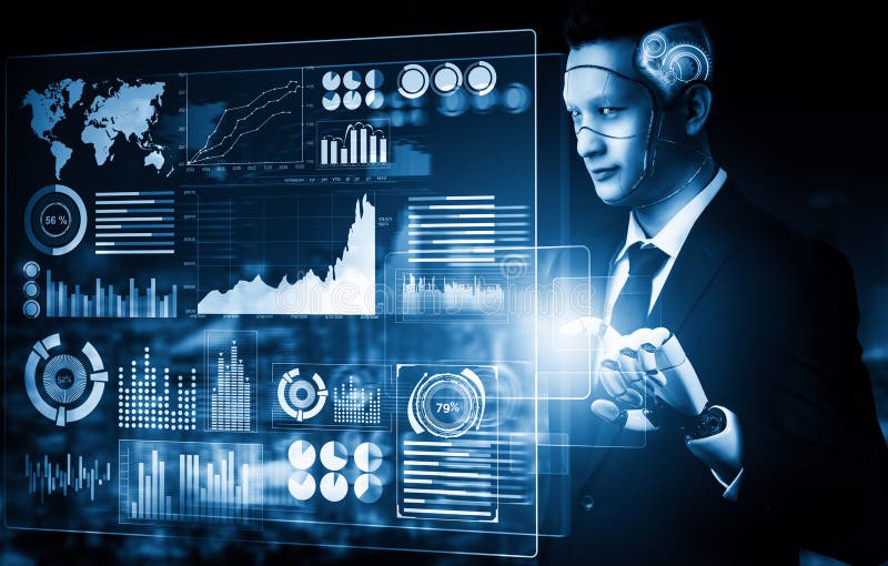 MLP Futuristic AI Thinking of Droid Robot Artificial Intelligence ...