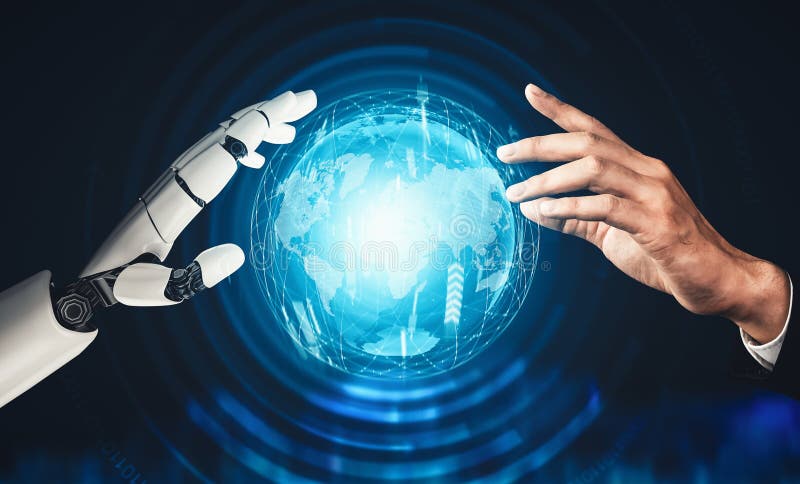 MLP Futuristic AI Thinking of Droid Robot Artificial Intelligence ...