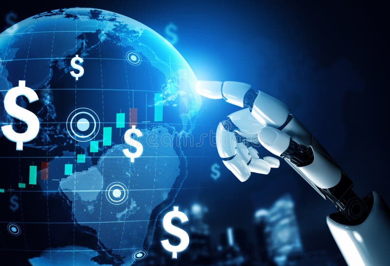 MLP Futuristic Robot Artificial Intelligence Concept. Stock ...