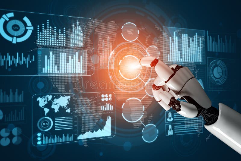 MLP Futuristic Robot Artificial Intelligence Concept. Stock ...