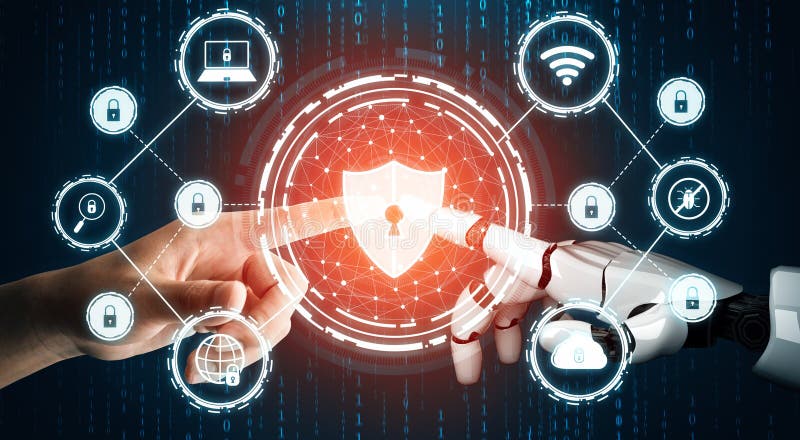 MLP Futuristic Robot Artificial Intelligence Concept. Stock ...