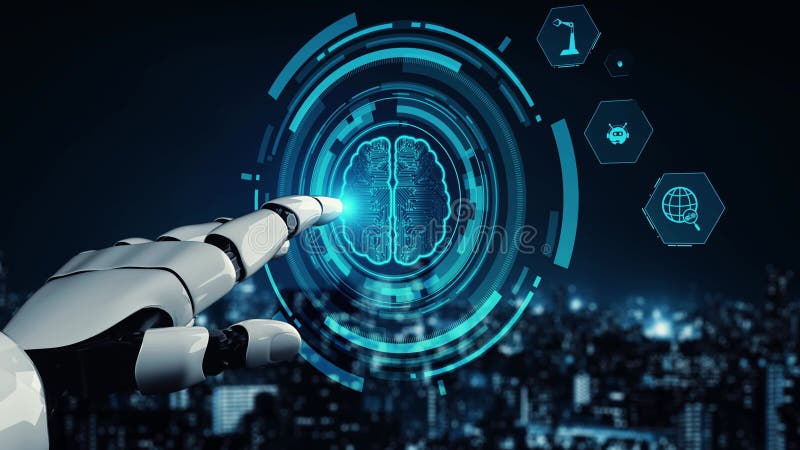 MLP Futuristic Robot Artificial Intelligence Enlightening AI Technology ...