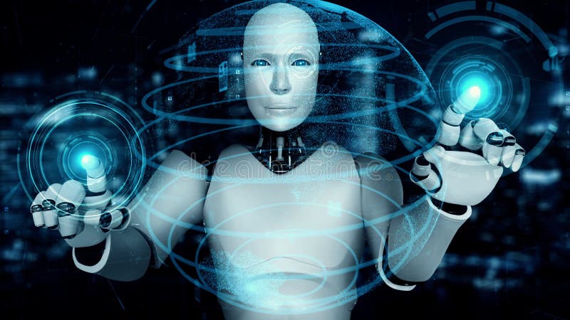 MLP Futuristic Robot Artificial Intelligence Enlightening AI Technology ...