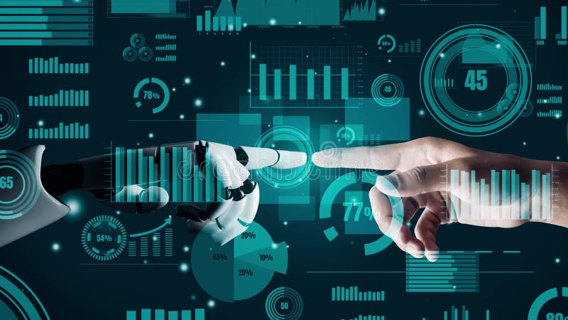 MLP Futuristic Robot Artificial Intelligence Revolutionary AI Technology Concept Stock Footage ...