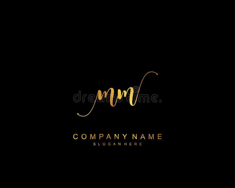 Initial MM Signature Logo Template Vector Stock Vector - Illustration ...