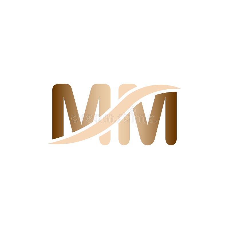 MM logo design. stock vector. Illustration of advertising - 363620077