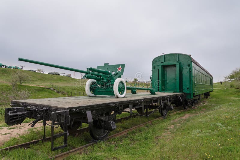 57 Mm Anti-tank Gun Model 1943 Stock Photo - Image of artillery, russia ...