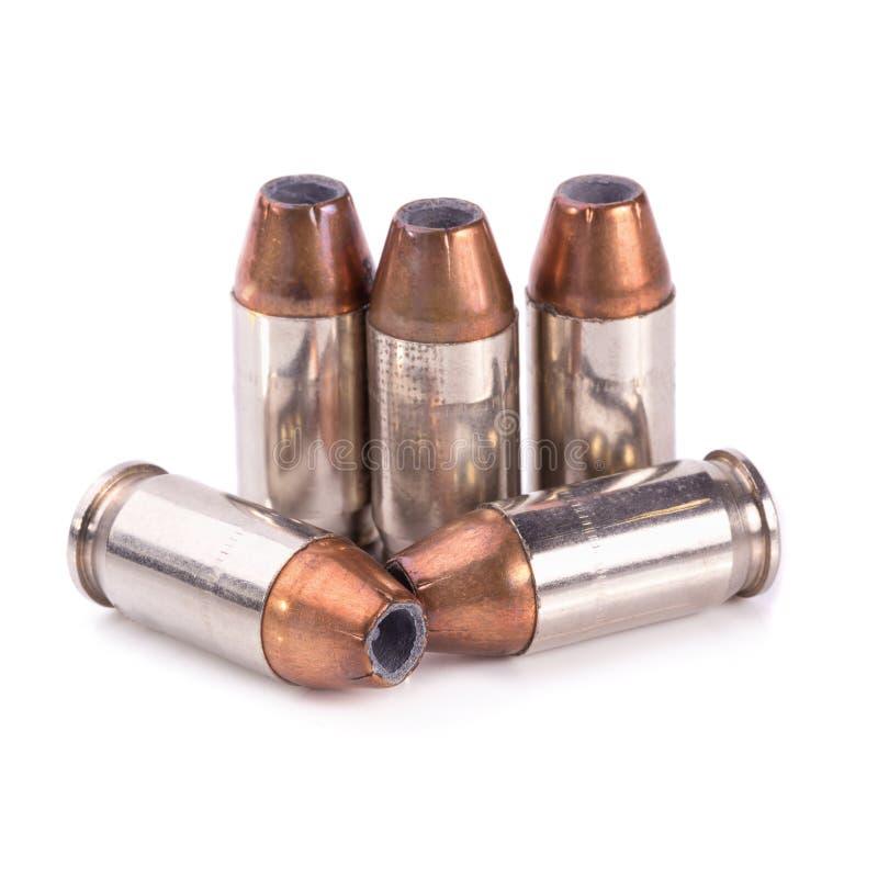 9mm Bullet for a Gun Isolated on White Background Stock Photo - Image ...
