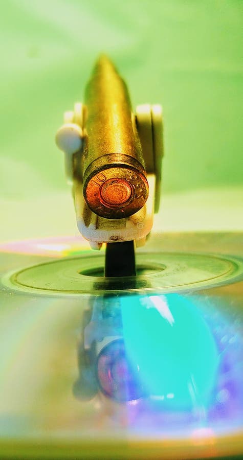 5.56mm BULLET OFV BLUE Assault Rifle Ammo Stock Photo - Image of ammo ...