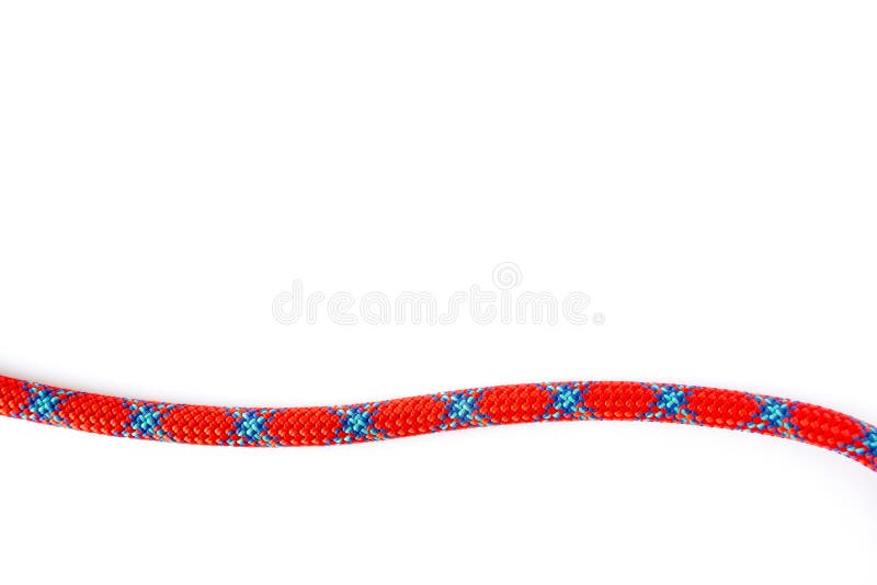 9.8 Mm Climbing Rope Strand, Isolated on White Background. String of ...