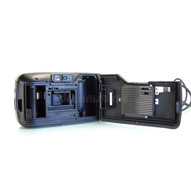 35mm Film Camera with Film Door Open Stock Photo - Image of shutter ...
