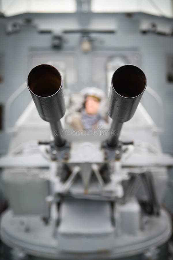 Naval 30mm cannon stock image. Image of minesweeper, navy - 28804011