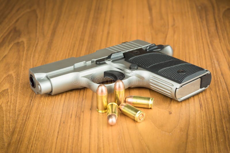 .380 mm hand gun stock photo. Image of trigger, clip - 51394858