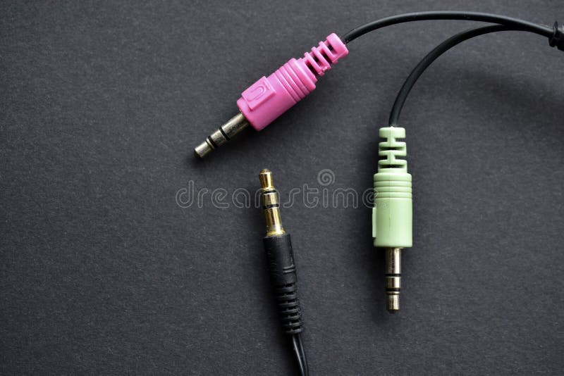 Microphone jack stock photo. Image of metal, cable, plug - 28696764