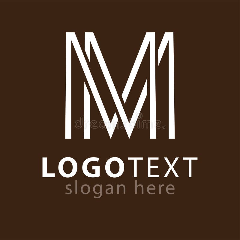 MM Letter Line Logo Element Stock Vector - Illustration of identity ...