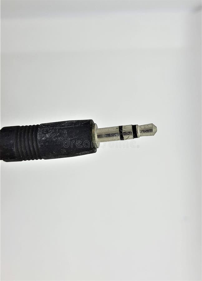 3.5mm Micro Jack and RCA Cable for Audio Data Transmission Stock Image ...