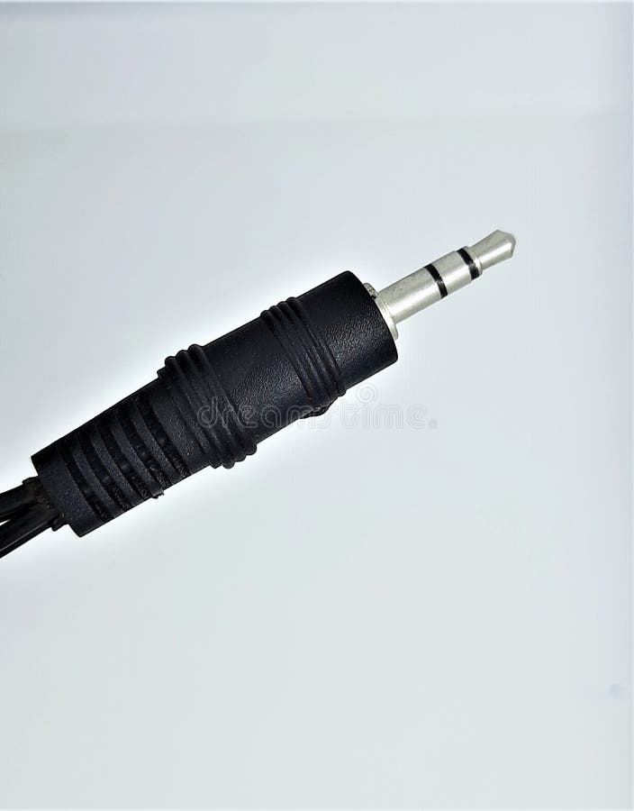 3.5mm Micro Jack and RCA Cable for Audio Data Transmission Stock Image ...