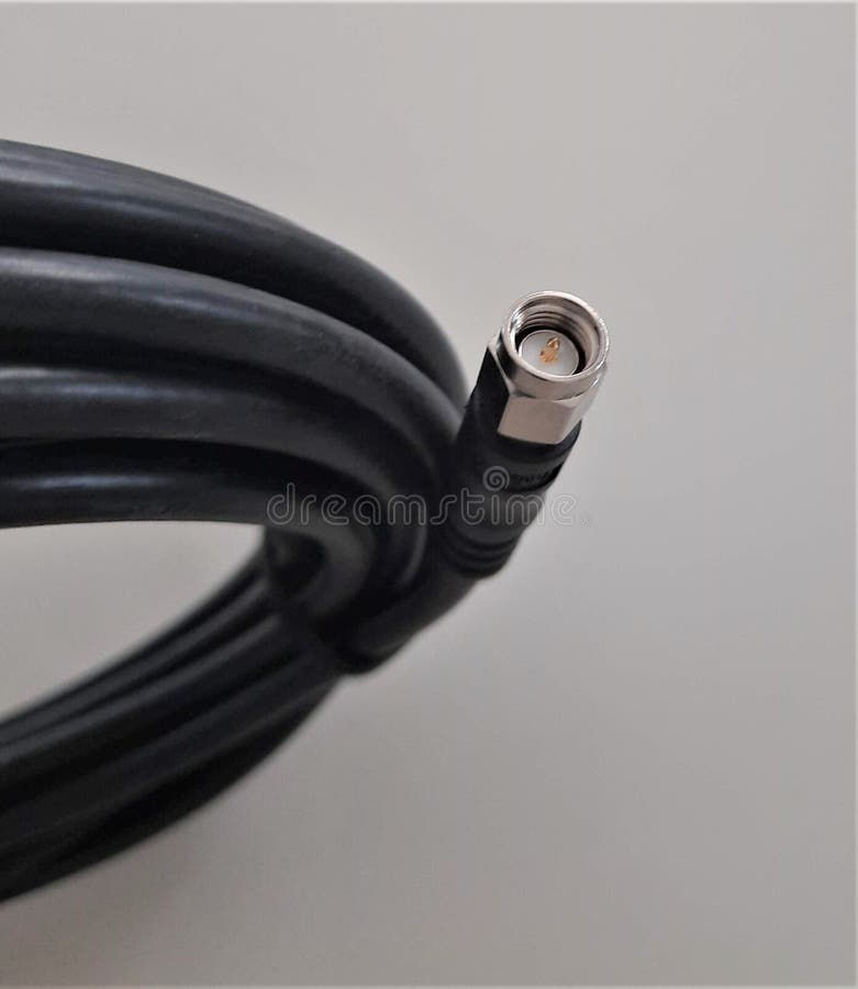 3.5mm Micro Jack and RCA Cable for Audio Data Transmission Stock Image ...