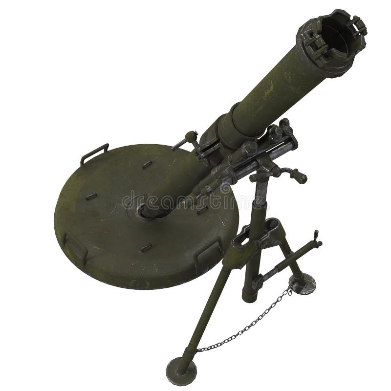3D Mortar stock illustration. Illustration of military - 1731236