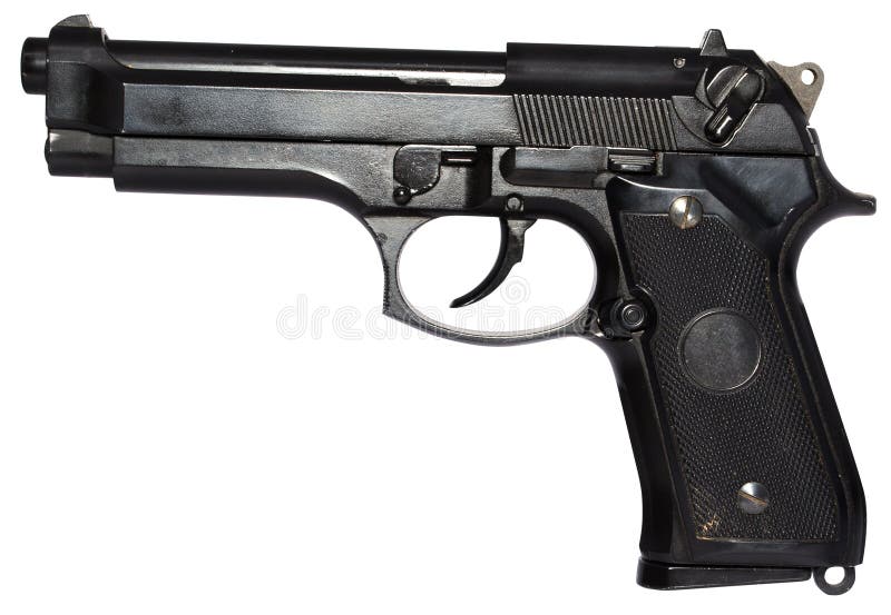 9mm Pistool stock afbeelding