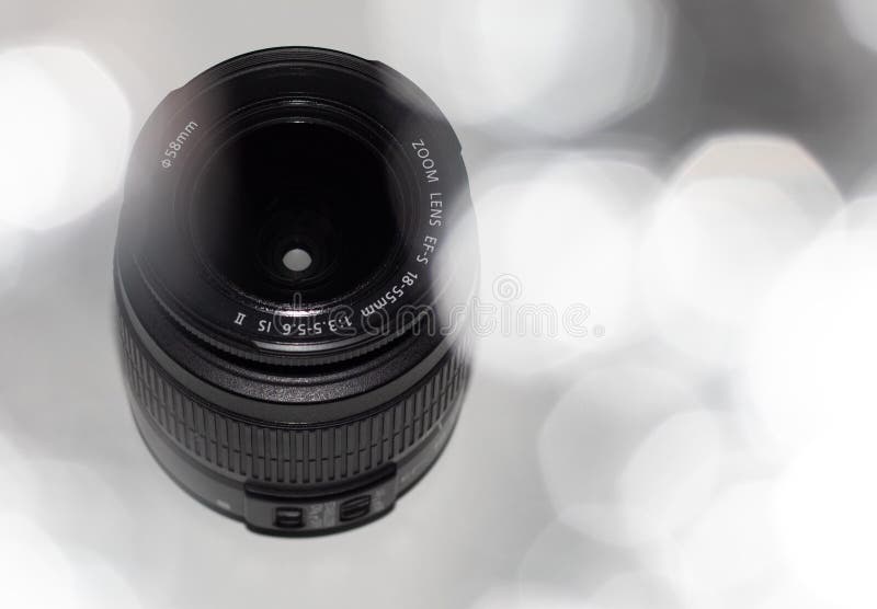 18-55 Mm Reflex Camera Lens Stock Image - Image of optical, chrome ...