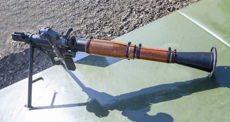 Grenade launcher DP-64 stock image. Image of weapon - 197943619