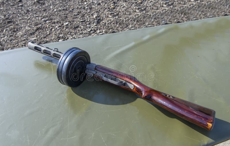 7.62 Mm Shpagin Submachine Gun Stock Photo - Image of soviet ...