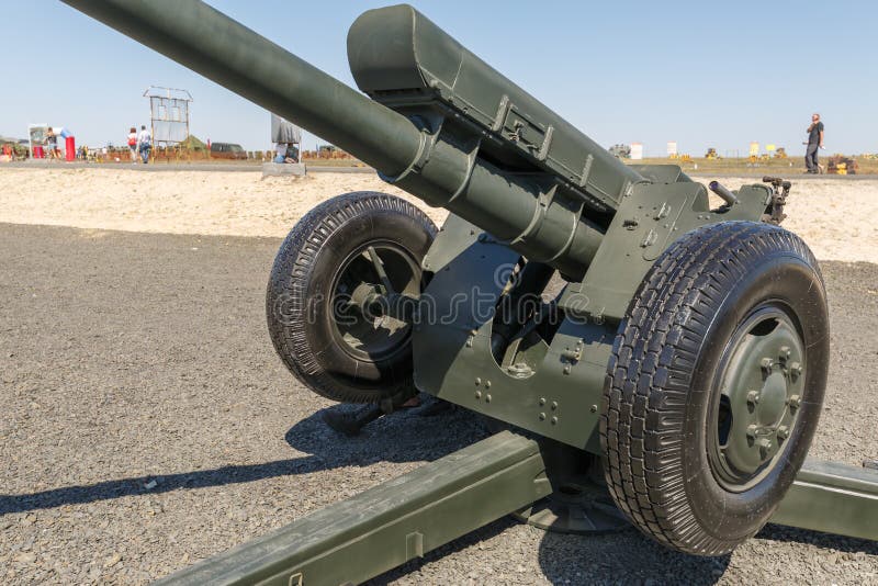 122 Mm Howitzer 2A18 Aka D-30 As a Monument in Pobedy Square of Noginsk ...