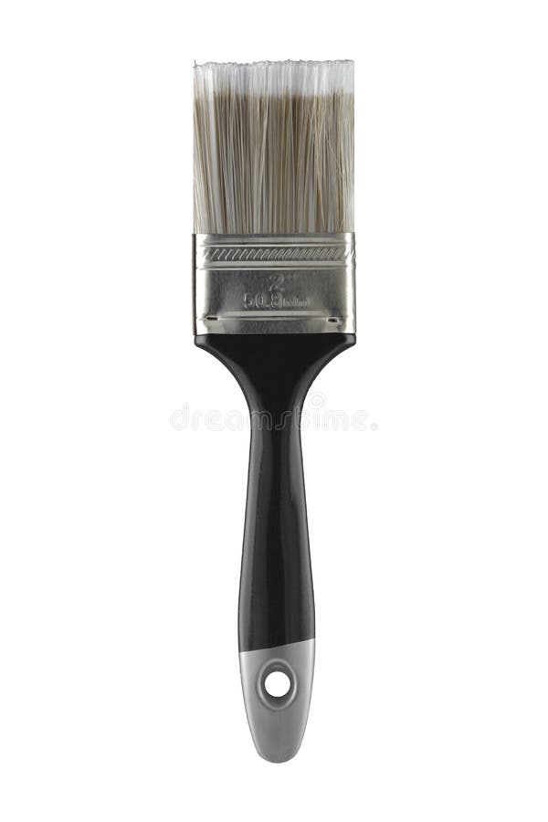 2` 50.8mm Two Inch Decorators Paint Brush on White with Clipping Path ...