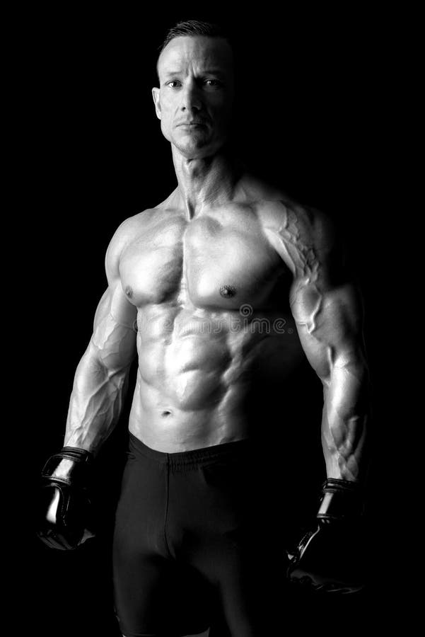 MMA athlete stock image. Image of competition, male, gloves - 96556023