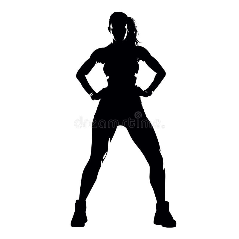 MMA Fighter Black Icon on White Background. MMA Fighter Silhouette ...