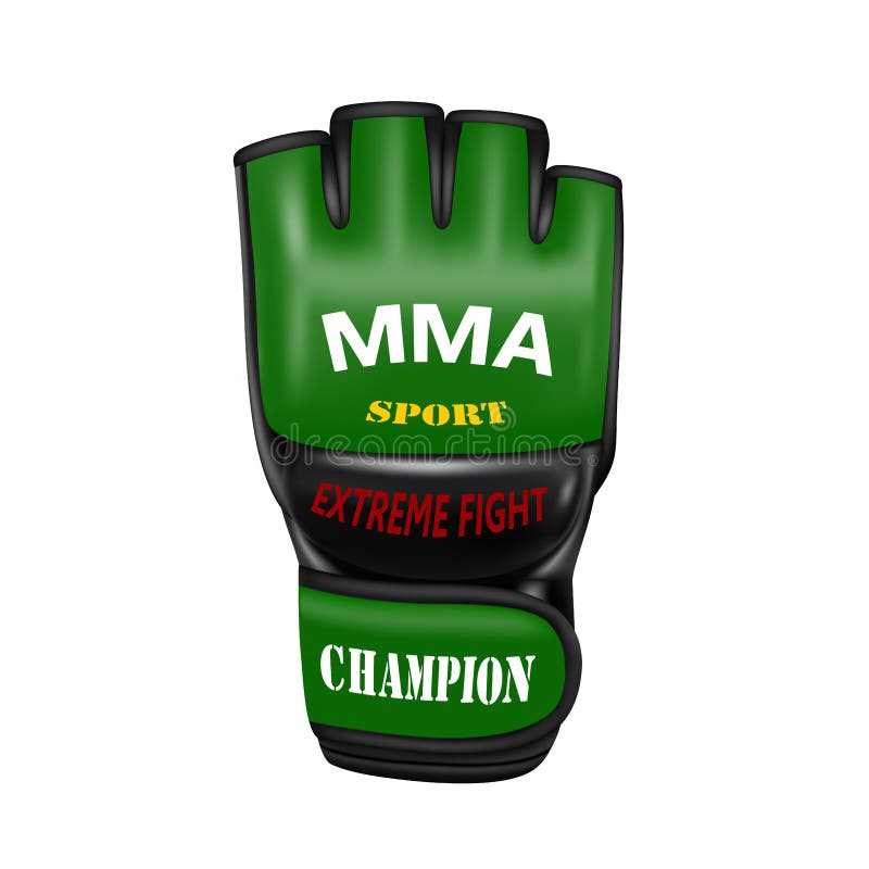 Mixed Martial Arts Gloves in Vector.MMA Gloves in Vector. Stock Vector ...