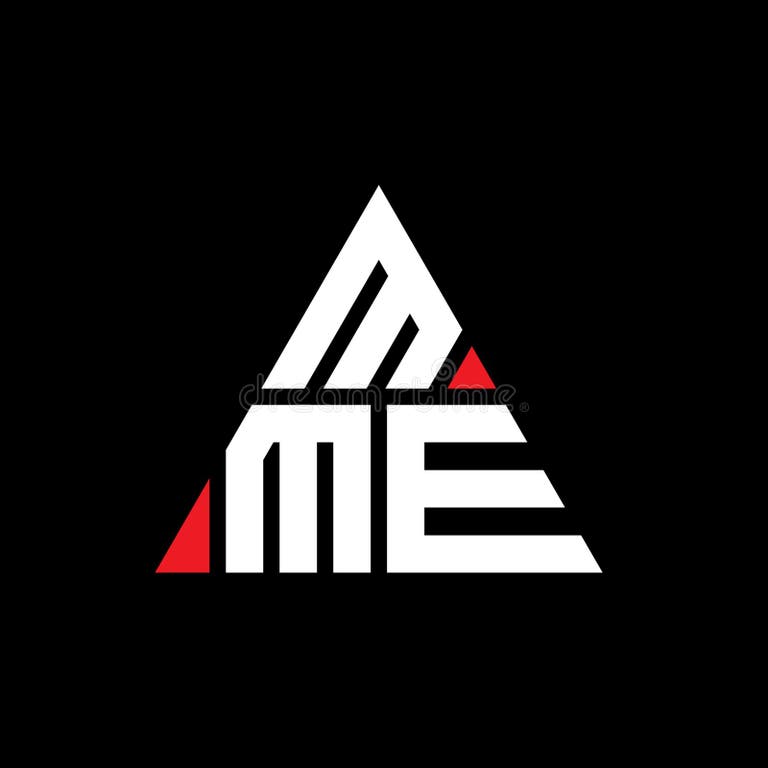 MME Triangle Letter Logo Design with Triangle Shape. MME Triangle Logo ...