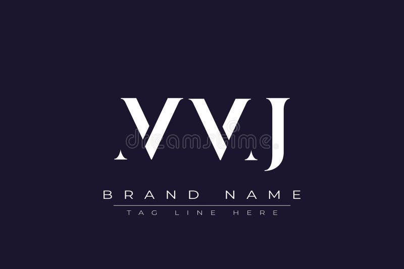 MMJ Abstract Letter Logo Design Stock Vector - Illustration of letter ...