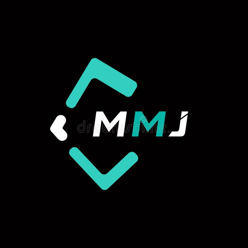 MMJ Creative Minimalist Letter Logo. MMJ Unique Vector Initials ...